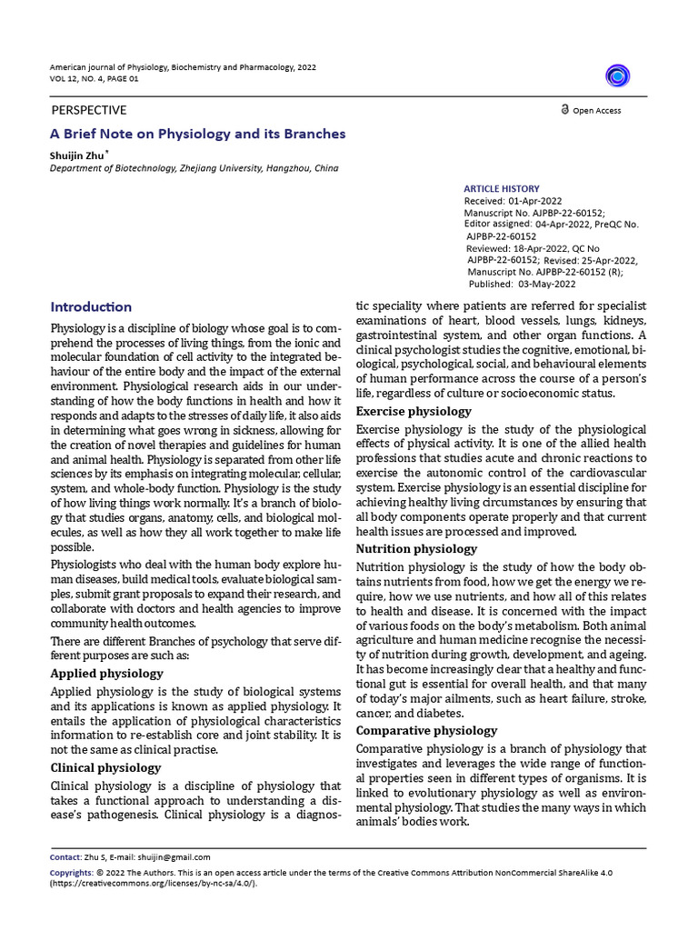 a-brief-note-on-physiology-and-its-branches | PDF
