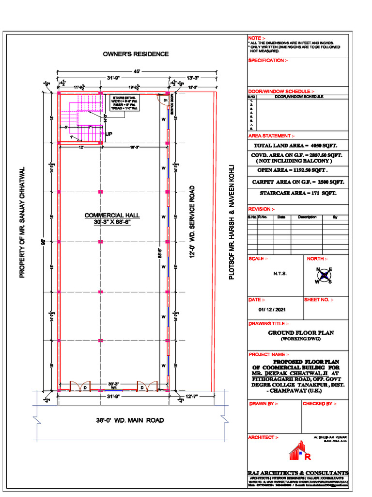 COMMERCIAL HALL PLAN - Model | PDF