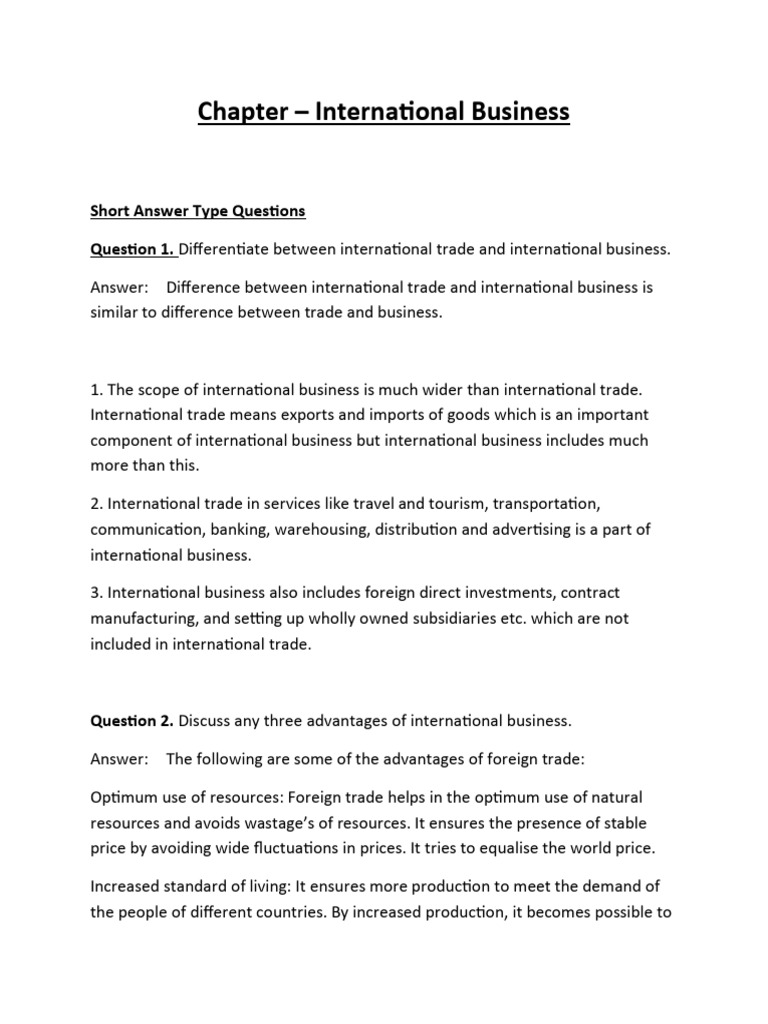 International Business | PDF