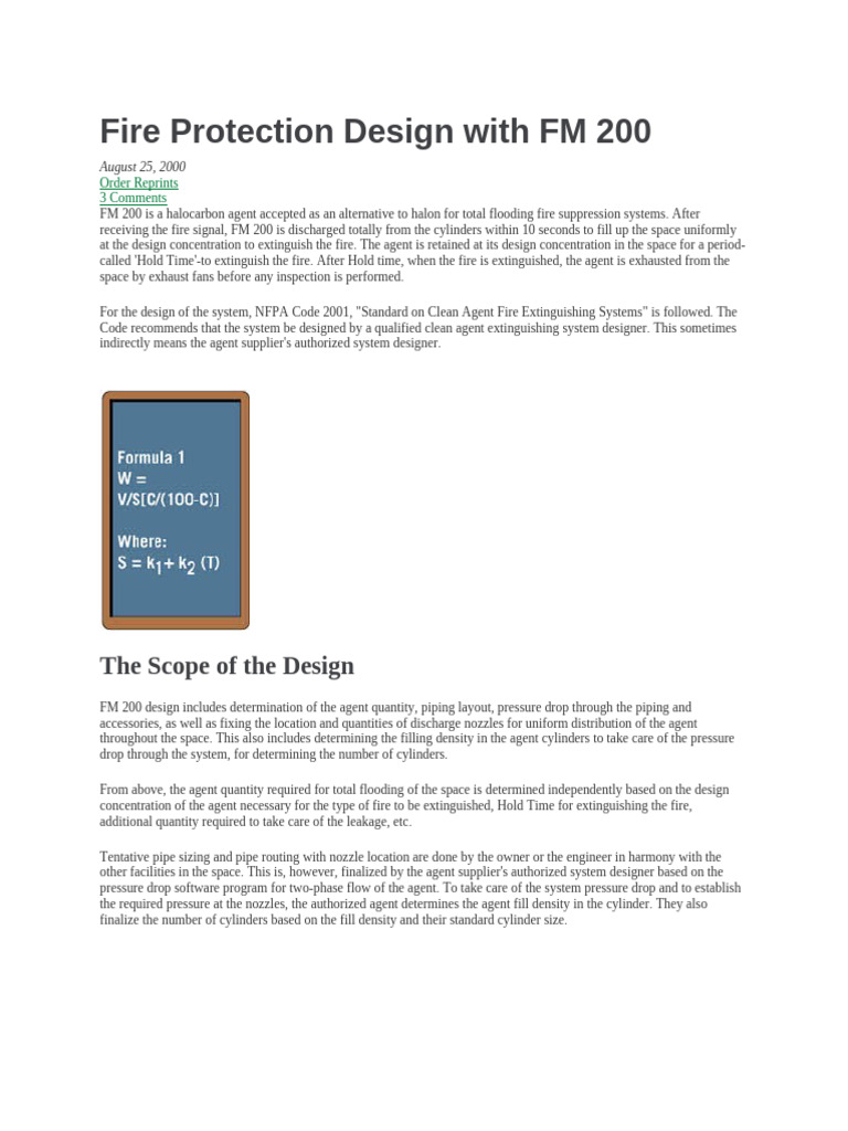 Design Guide - FM-200 | PDF