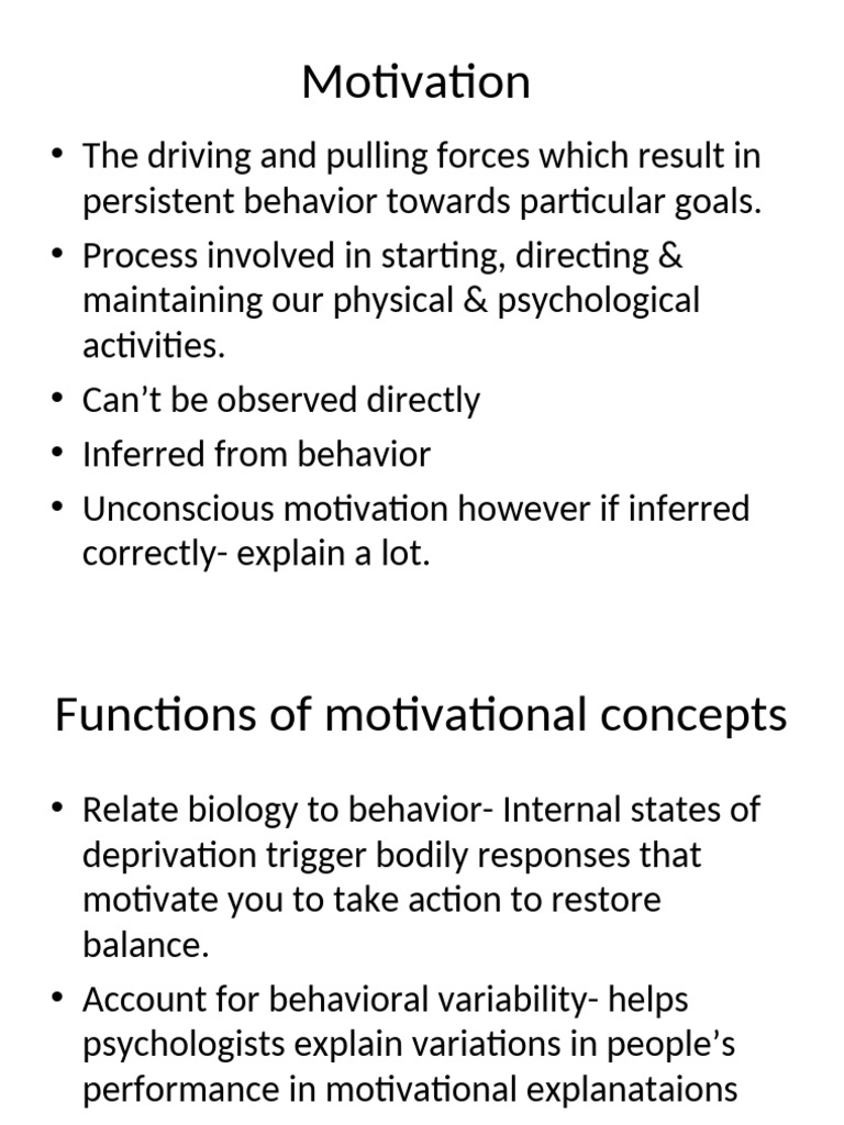 Motivation | PDF