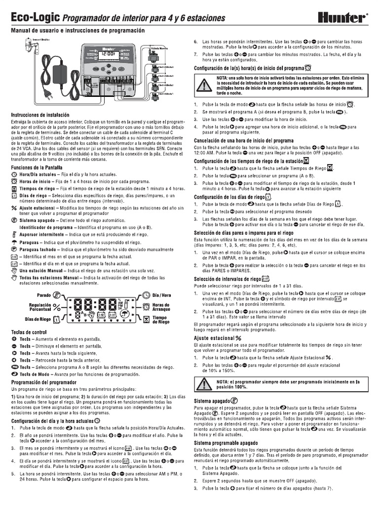 Programador Ecologic Hunter Manual | PDF