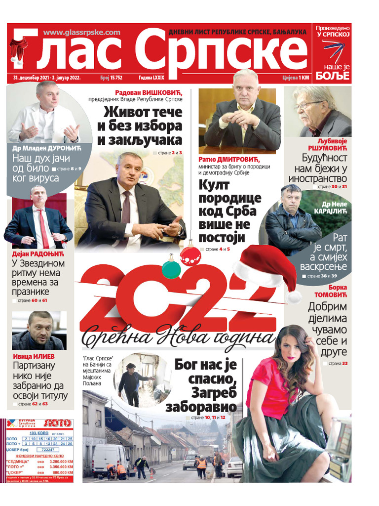 Glas Srpske 2021123120220103 | PDF