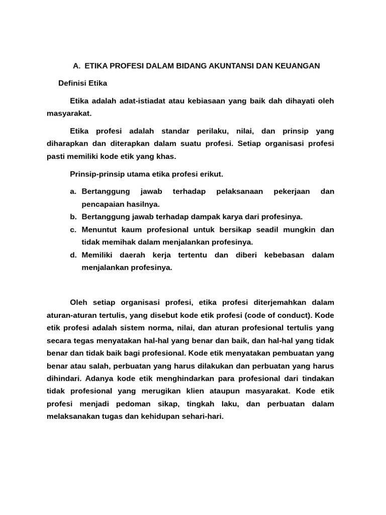 Modul Etika Profesi | PDF