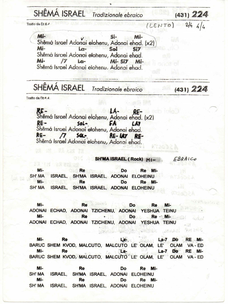4. SHEMA' ISRAEL | PDF