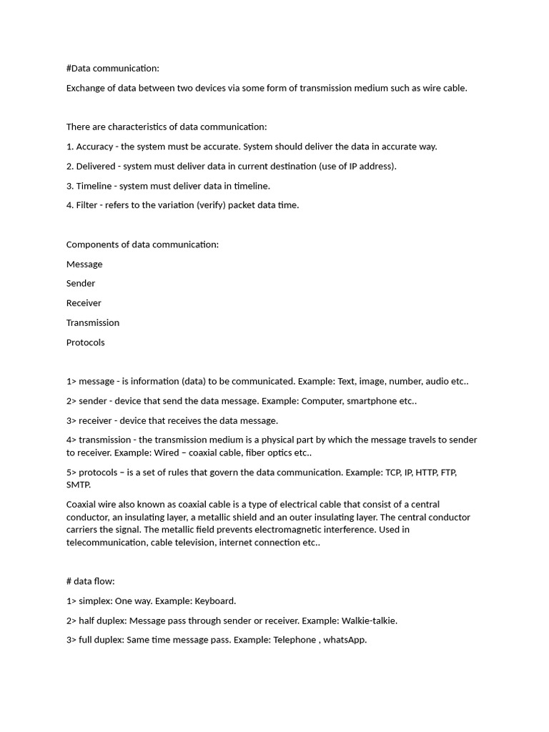 Data Communication | PDF