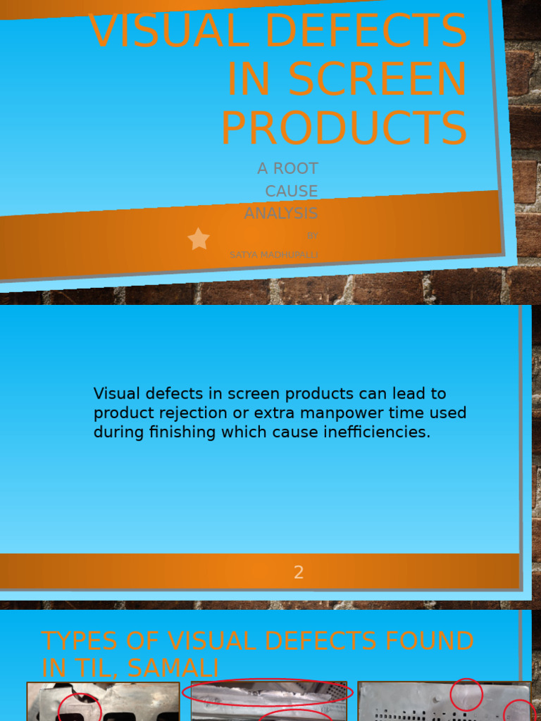 Visual Defects in Screen Media | PDF