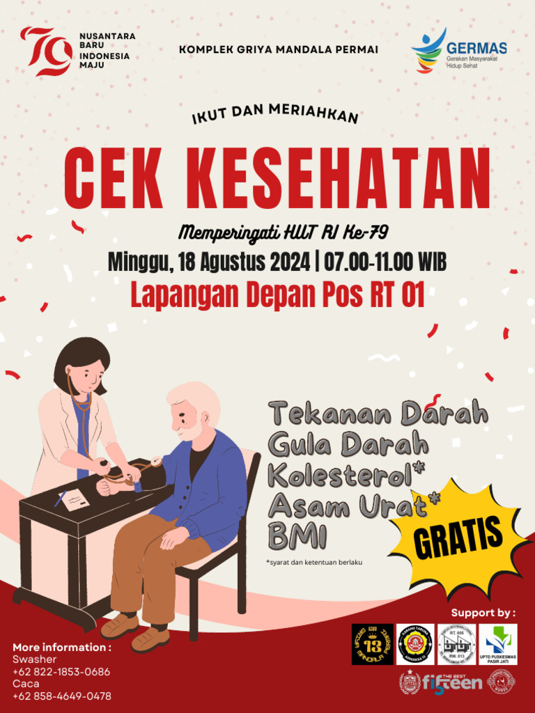 Poster Cek Kesehatan RW13 | PDF