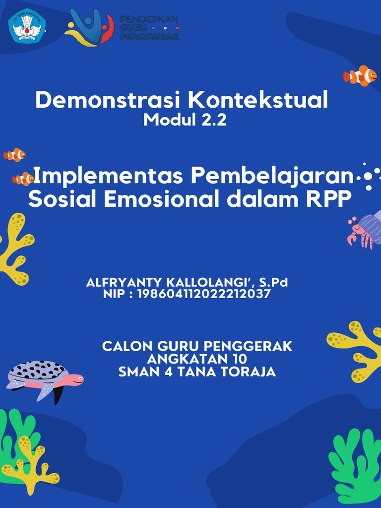 Demonstrasi Kontekstual Implementasi Pembelajaran KSE dalam RPP | PDF