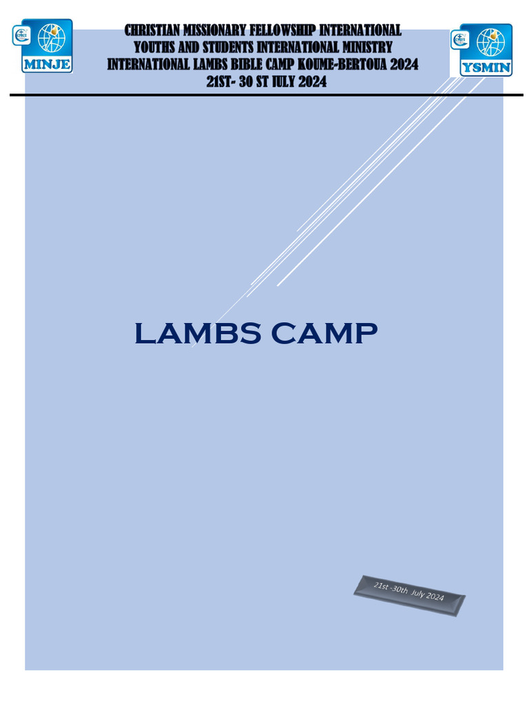 Bro T.a's Message at The Lambs Camp 2024 | PDF