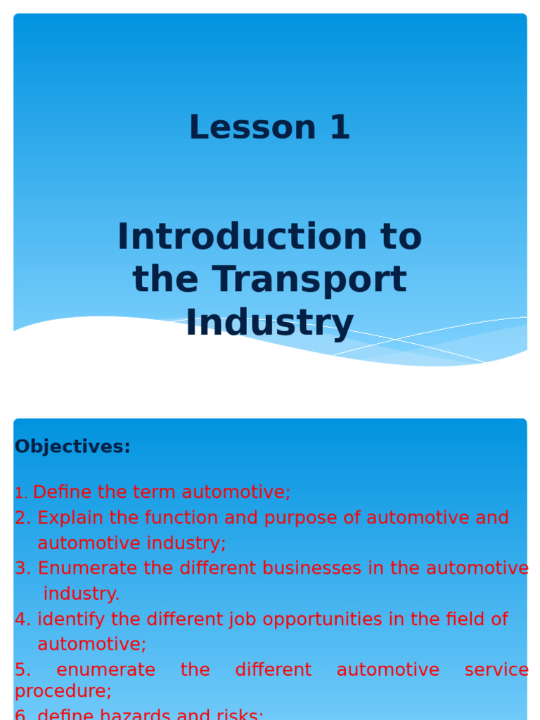 As NCI Introduction To Automotive.1 | PDF