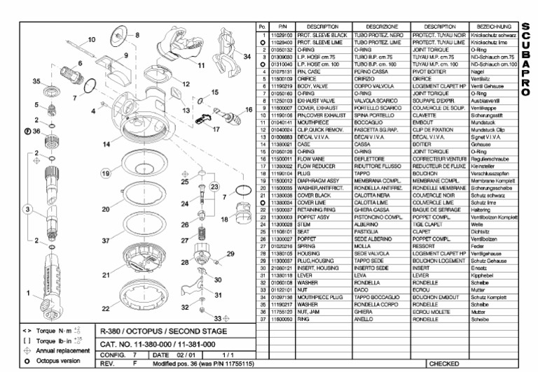 ScubaPro R380 Rev F | PDF
