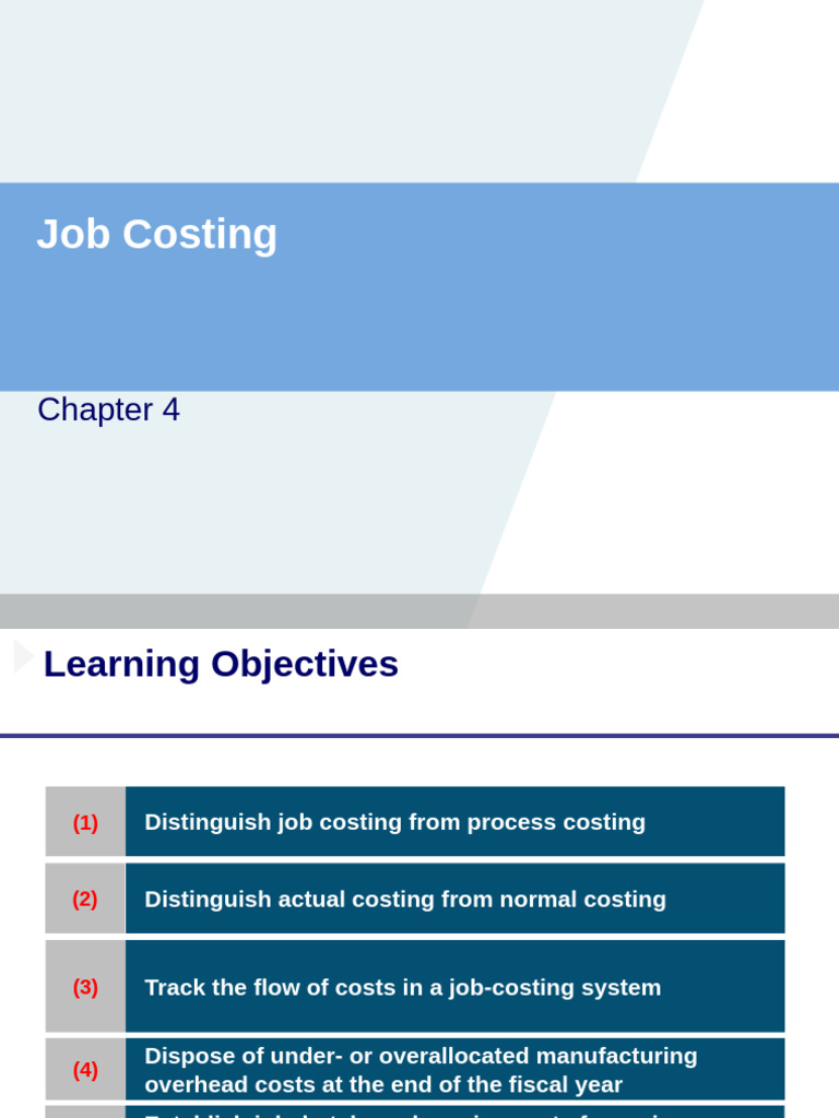 Job Costing Techniques and Concepts | PDF | Management Accounting ...