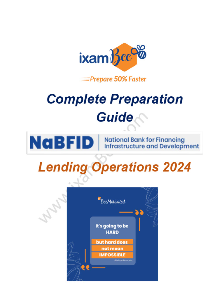 NaBFID Lending Operations 2024 Complete Prep | PDF