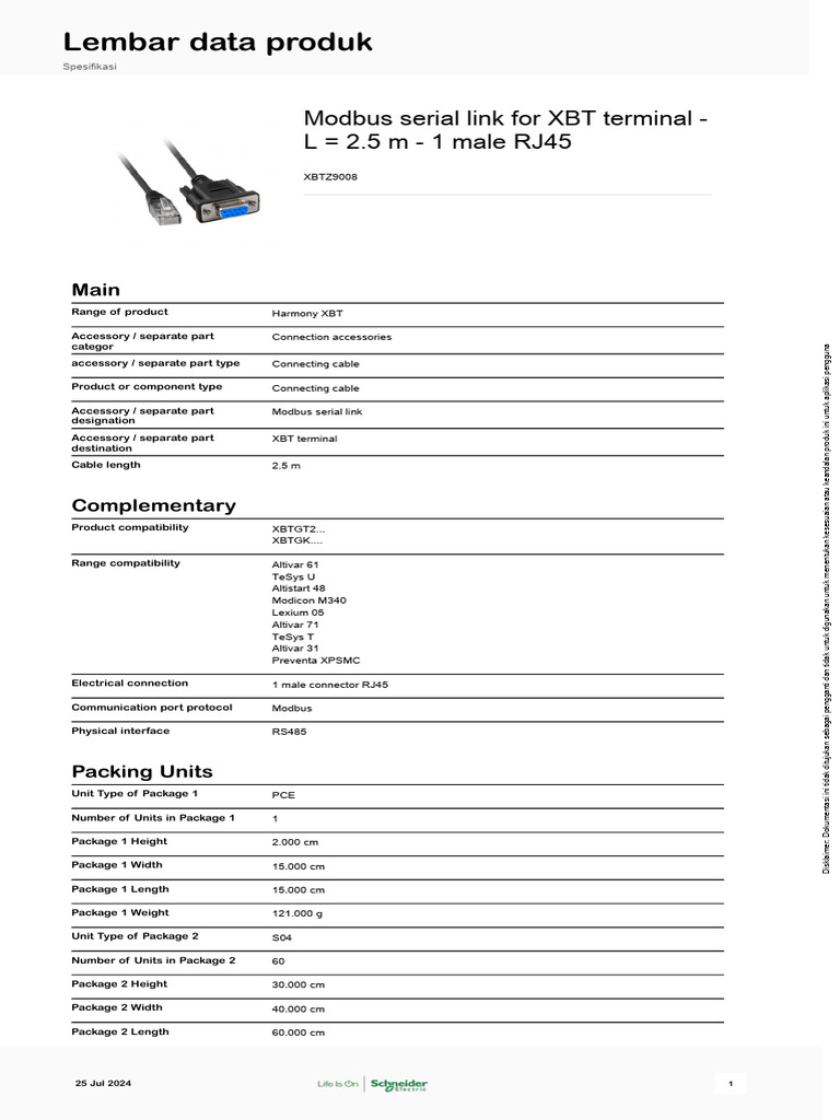 Schneider Electric - Magelis-XBT-GT - XBTZ9008 | PDF