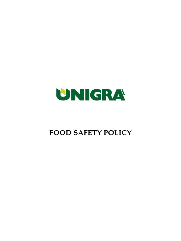 UNIGRA Food Processing Asia Pacific Food Safety Policy | PDF