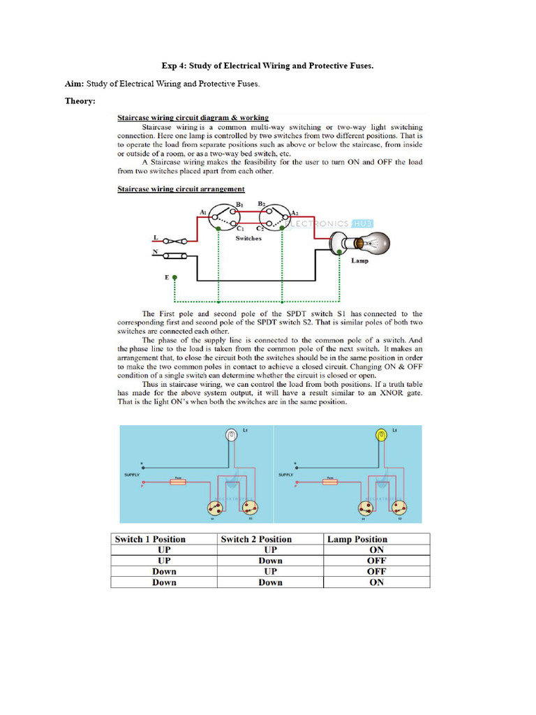 Exp4 Wiring and Fuses | PDF