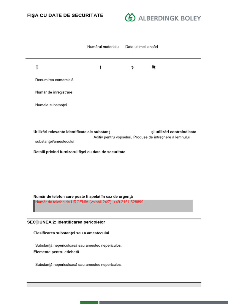 Alberdingk Double Boiled Linseed Oil MSDS EN | PDF