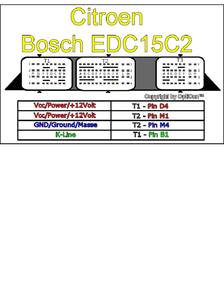 Bosch Edc15c2 Psa Main Connector | PDF