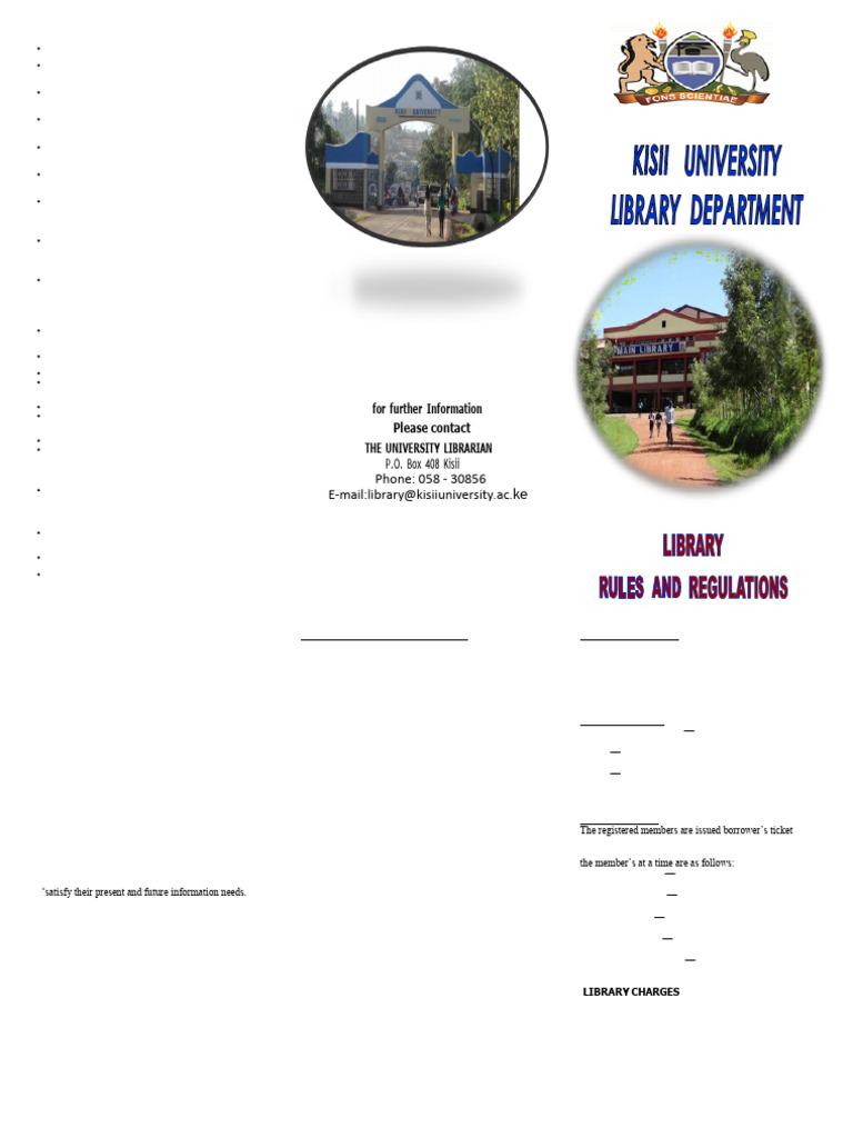 Library Rules and Regulations | PDF