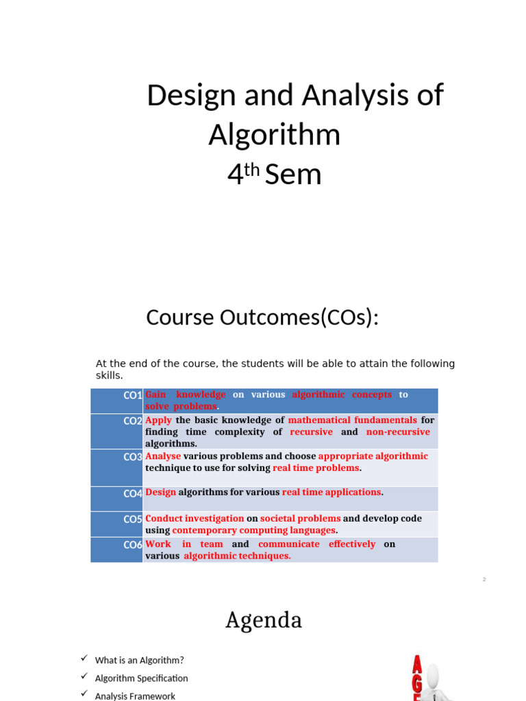 Design and Analysis of Algorithm 4 Sem | PDF
