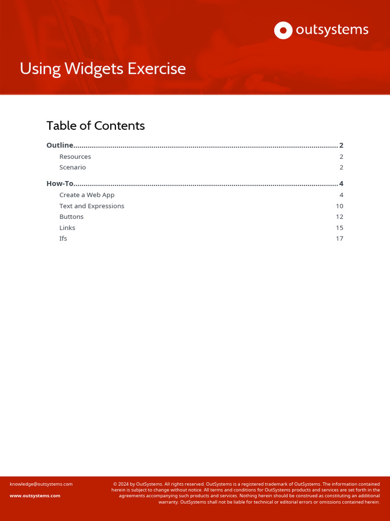 Using Widgets Exercise - en-US - ODC | PDF