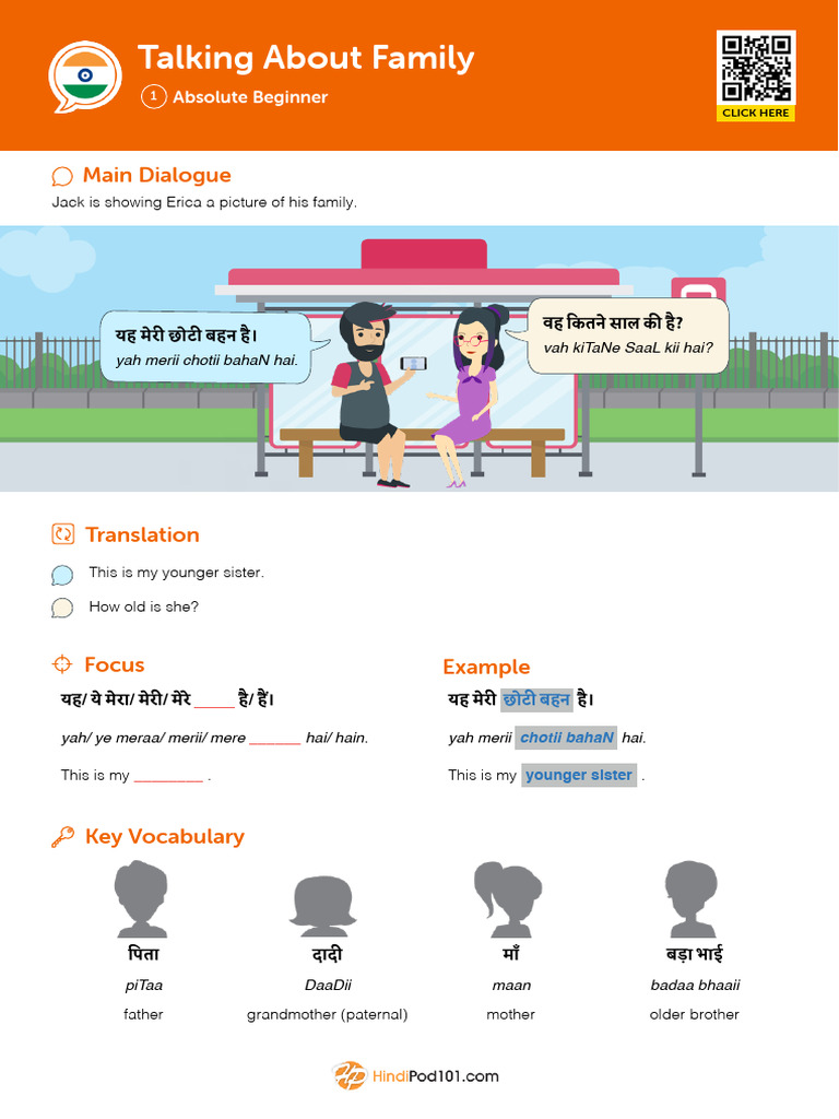 Hindi Talking Family | PDF