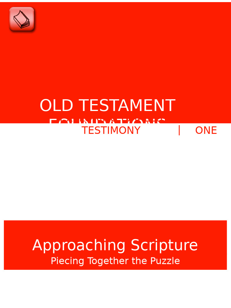 Biblical Studies 1B - Part 1 - Master Slides | PDF