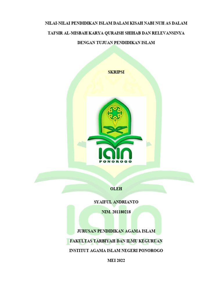 Jurnal Nabi Nuh 2 | PDF