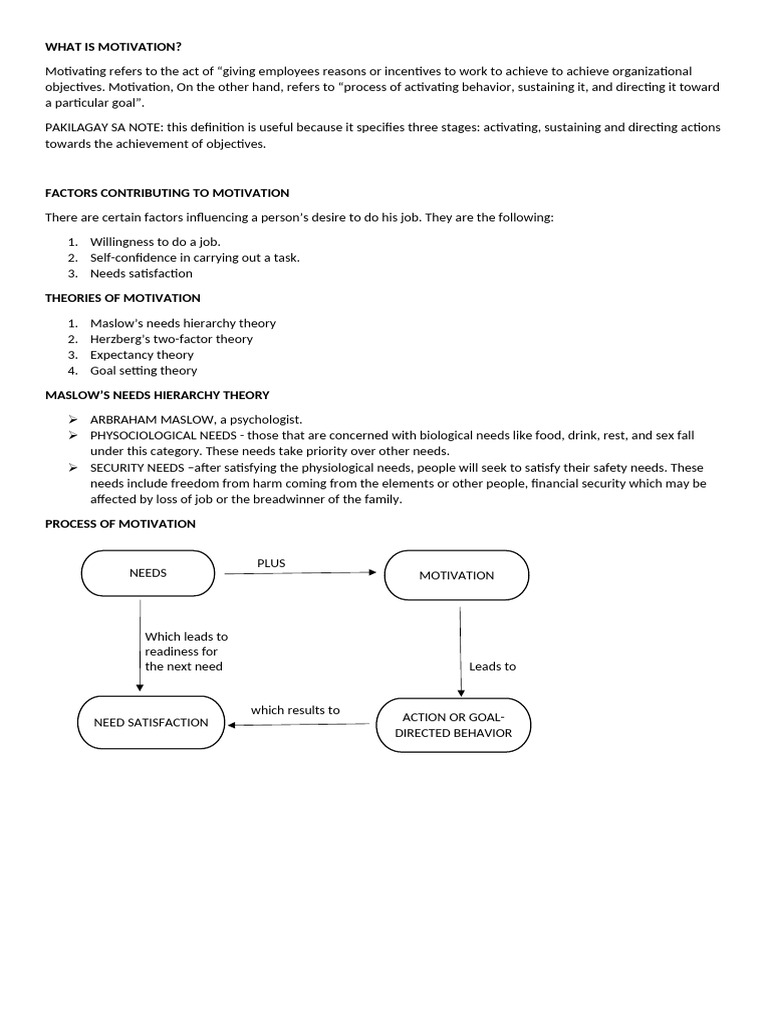 Motivation Report | PDF