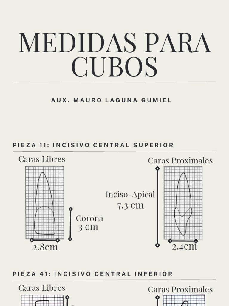 Medidas de Los Cubos | PDF