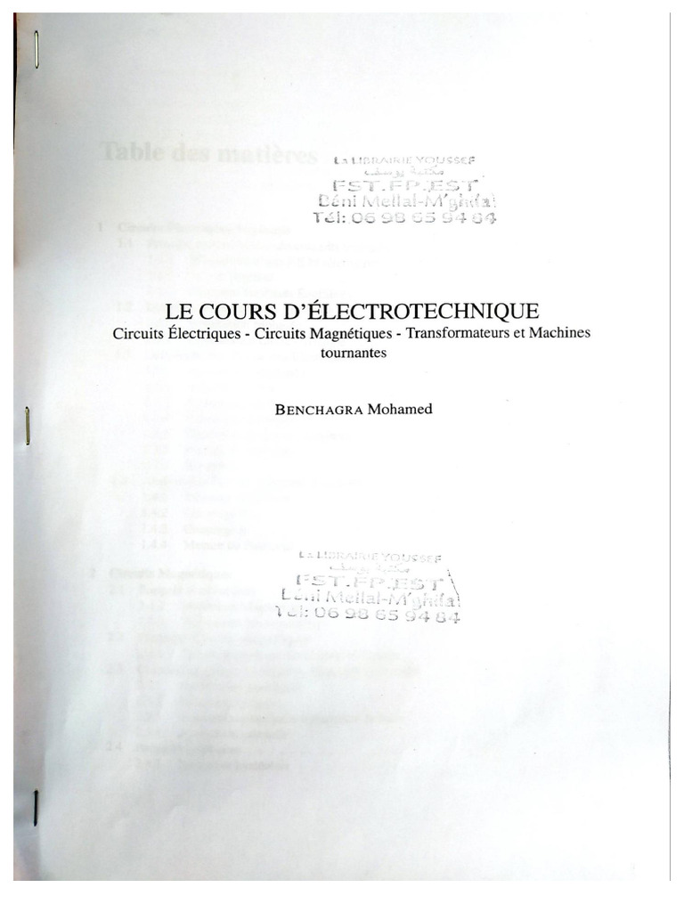 Cours Machine Électrique | PDF