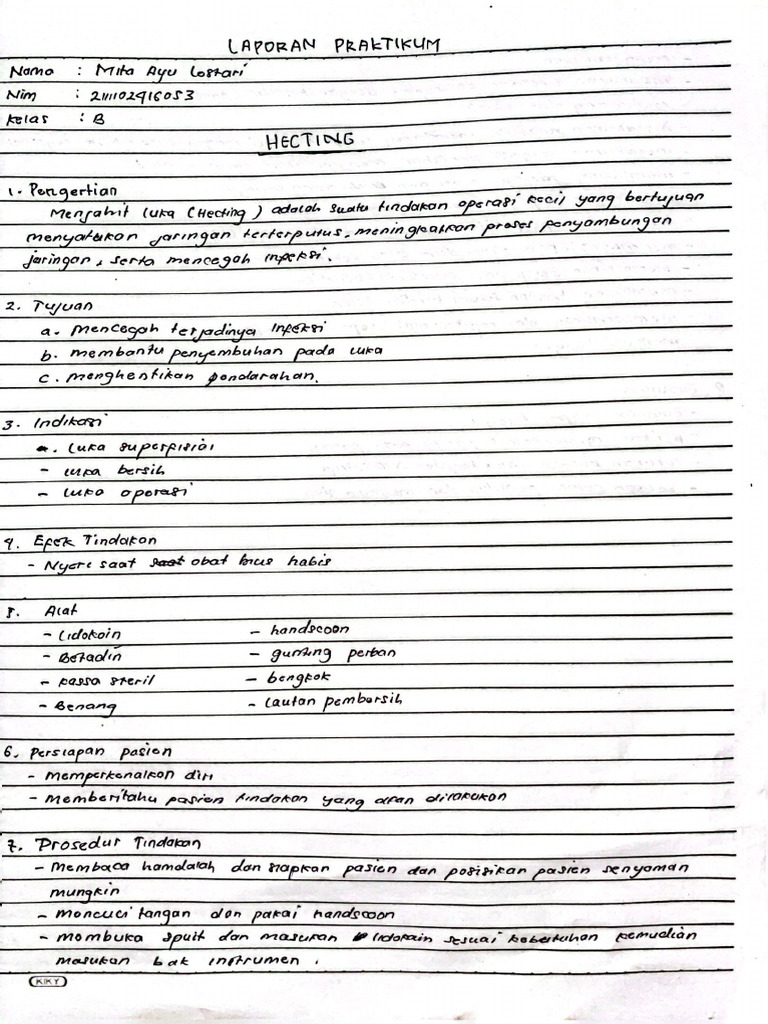Laprak Hecting Mita Ayu Lestari (21111024 | PDF
