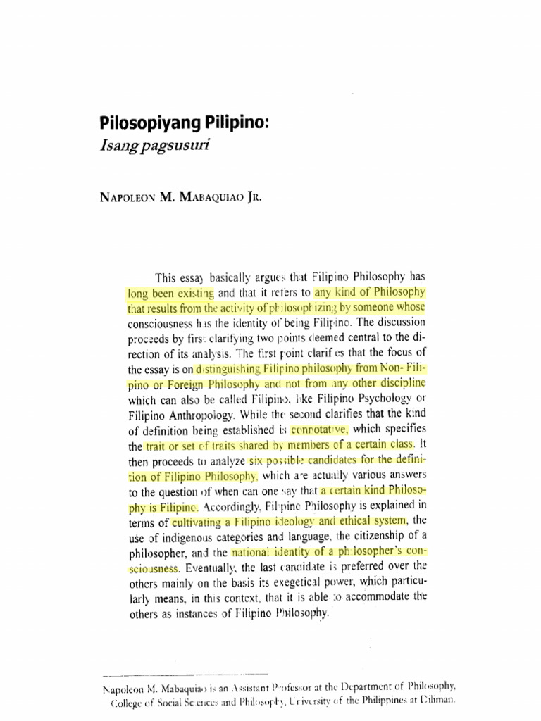 6 Pilosopiyang Pilipino | PDF