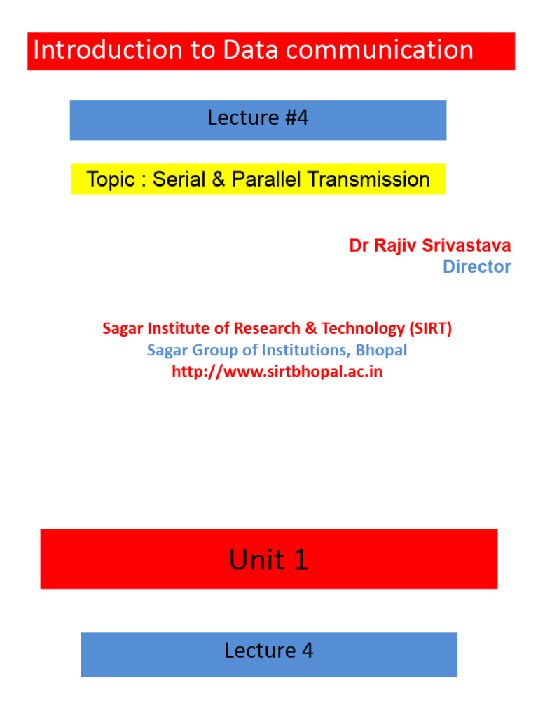 Serial Parallel Communication Pdf