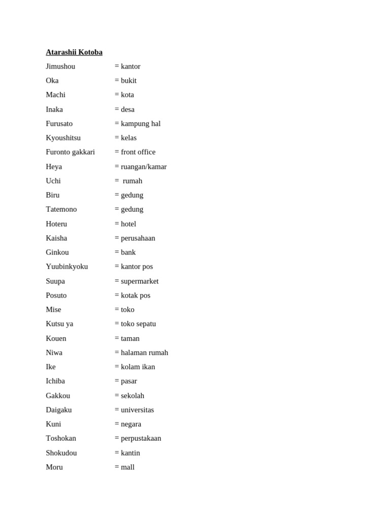 Materi 3 Bahasa Jepang | PDF