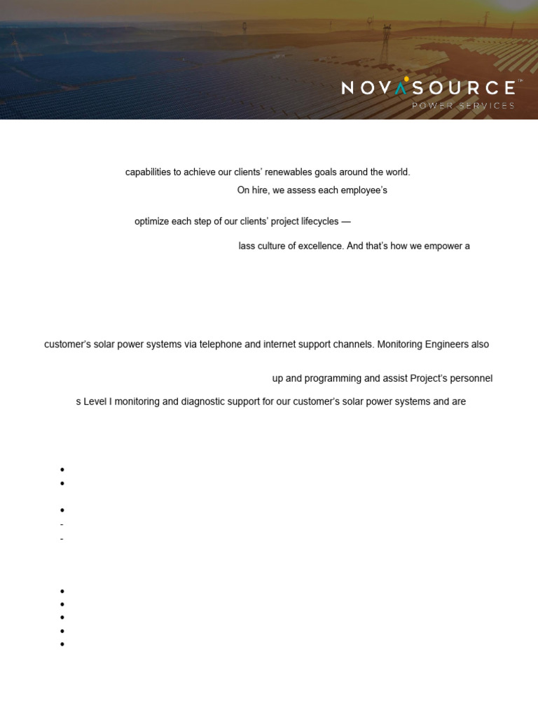 NSPS Monitoring Engineer | PDF