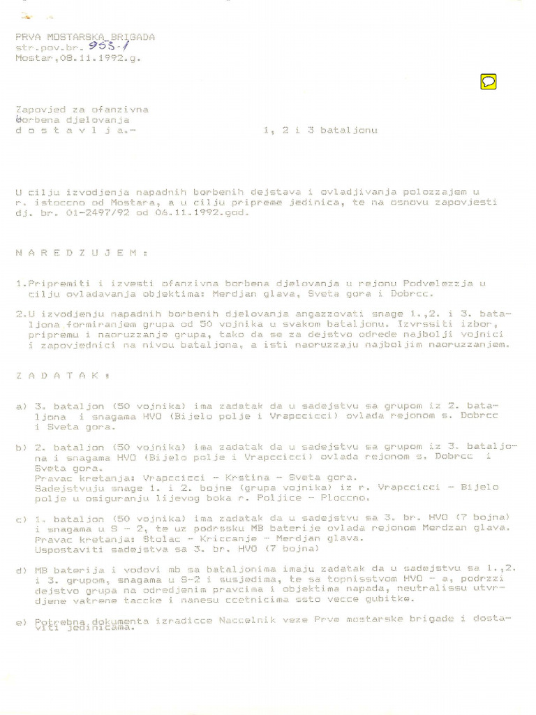 343 Naredba Za Napad ... Merdzan... | PDF