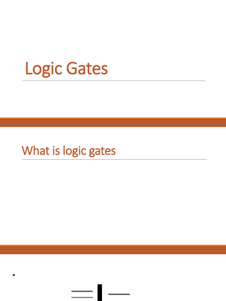 Logic Gates | PDF