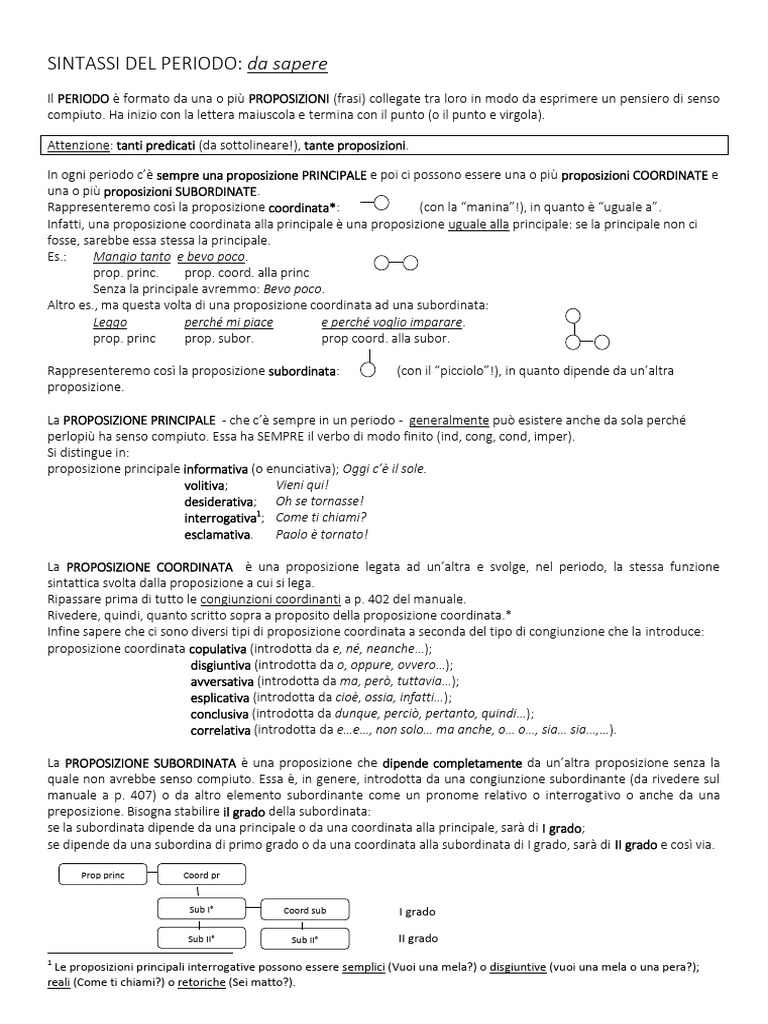 Sintassi Del Periodo9 | PDF