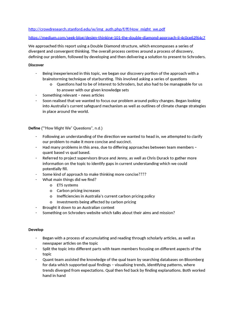 Report Approach | PDF