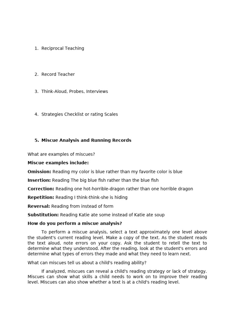 Reciprocal Teaching | PDF