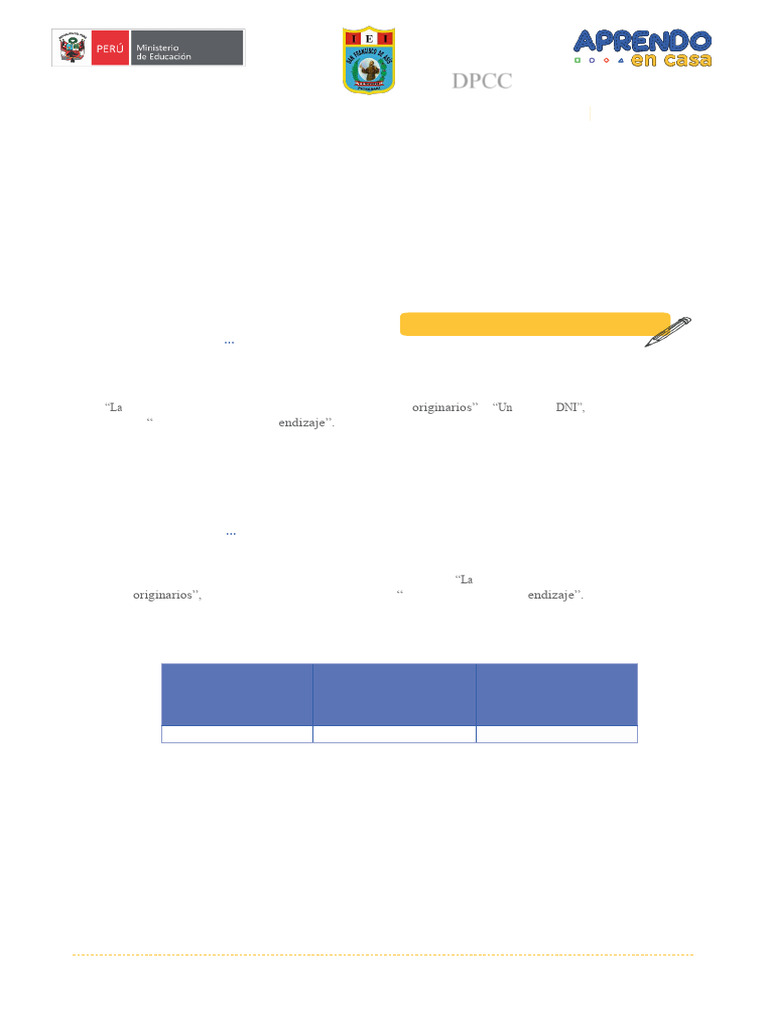 Ficha 05 - 09 Julio DPCC 5° | PDF