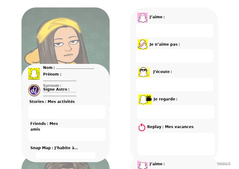 Fiche Presentation Snapchat | PDF