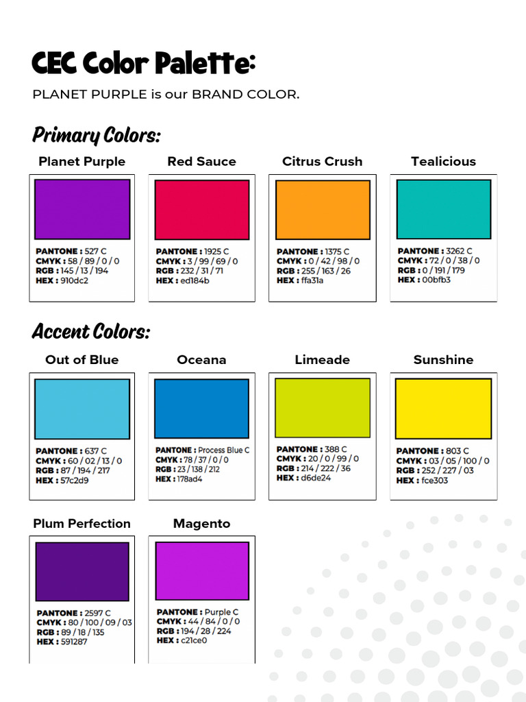 CEC 2024 Color Palette | PDF