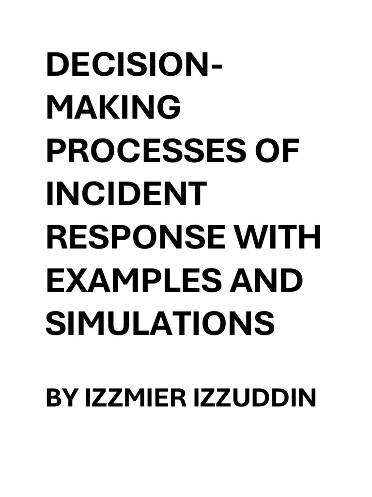 Making Decision While BCP | PDF