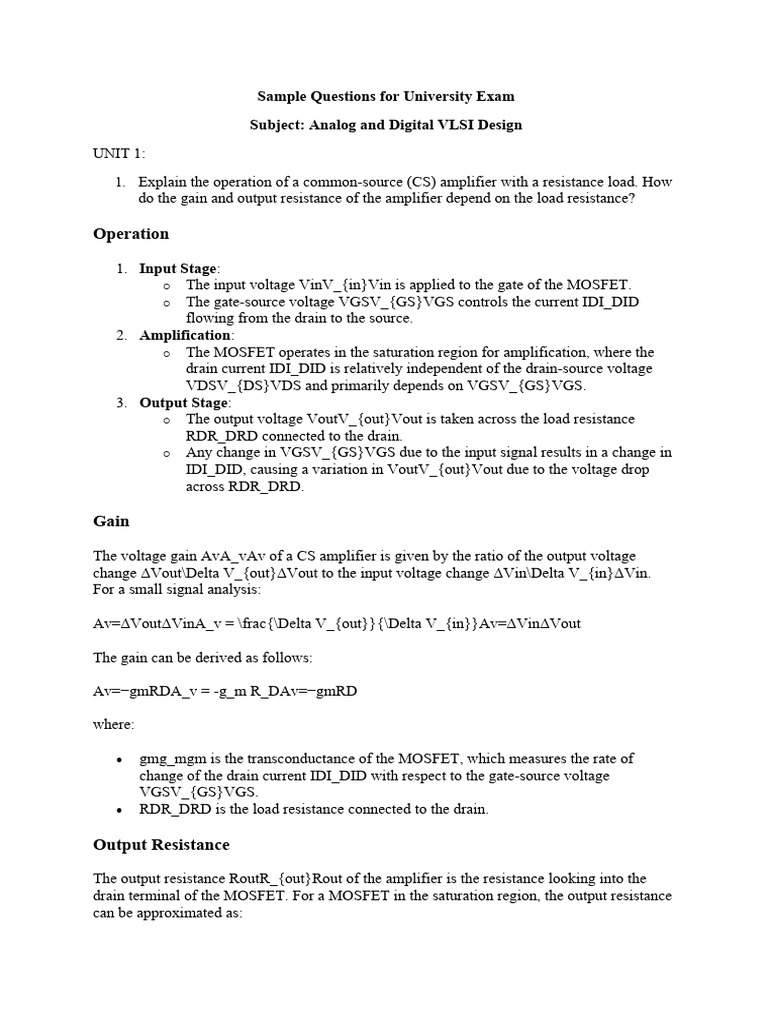 Analog And Digital Vlsi Design Pdf 