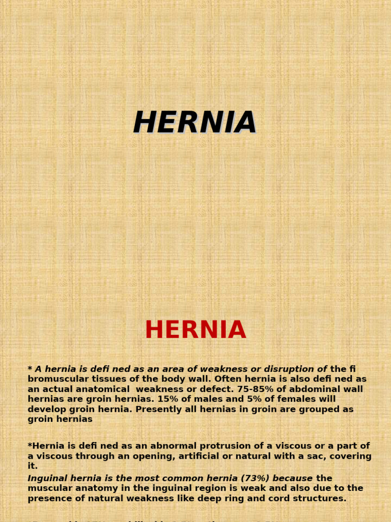Hernia | PDF