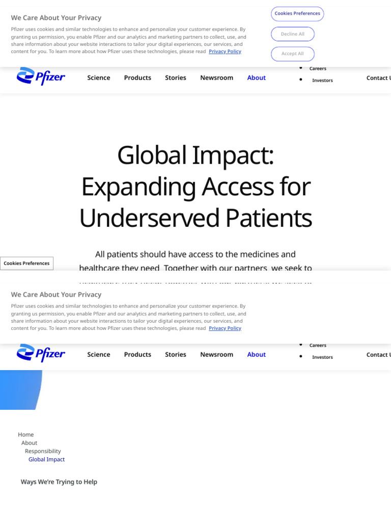 Global Impact - Pfizer | PDF