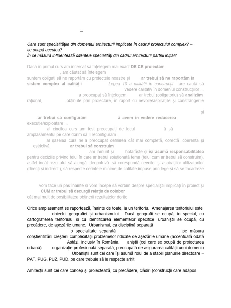 PC Curs 7.2 - ARHITECTURA - Text | PDF